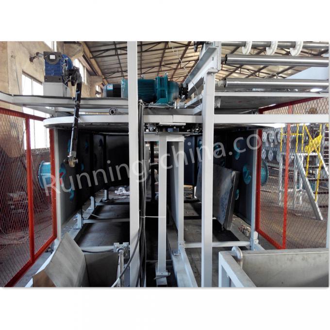 PLC Cooling Rubber Batch Off Machine Wig Wag Staking