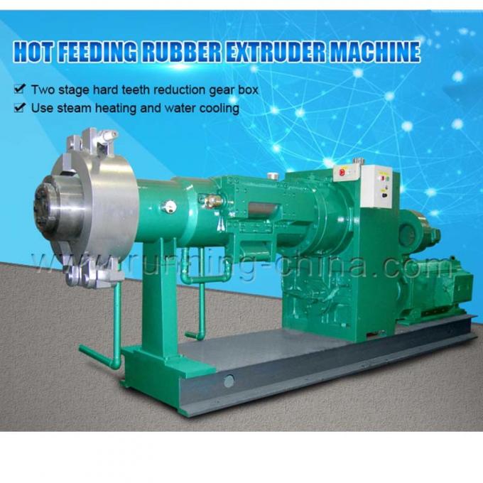 Compact Hot Feed Rubber Extruder With Heating And Cooling System